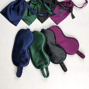 Soft Satin Eye Mask Gift Set Sleep Mask Night Blindfold | Etsy