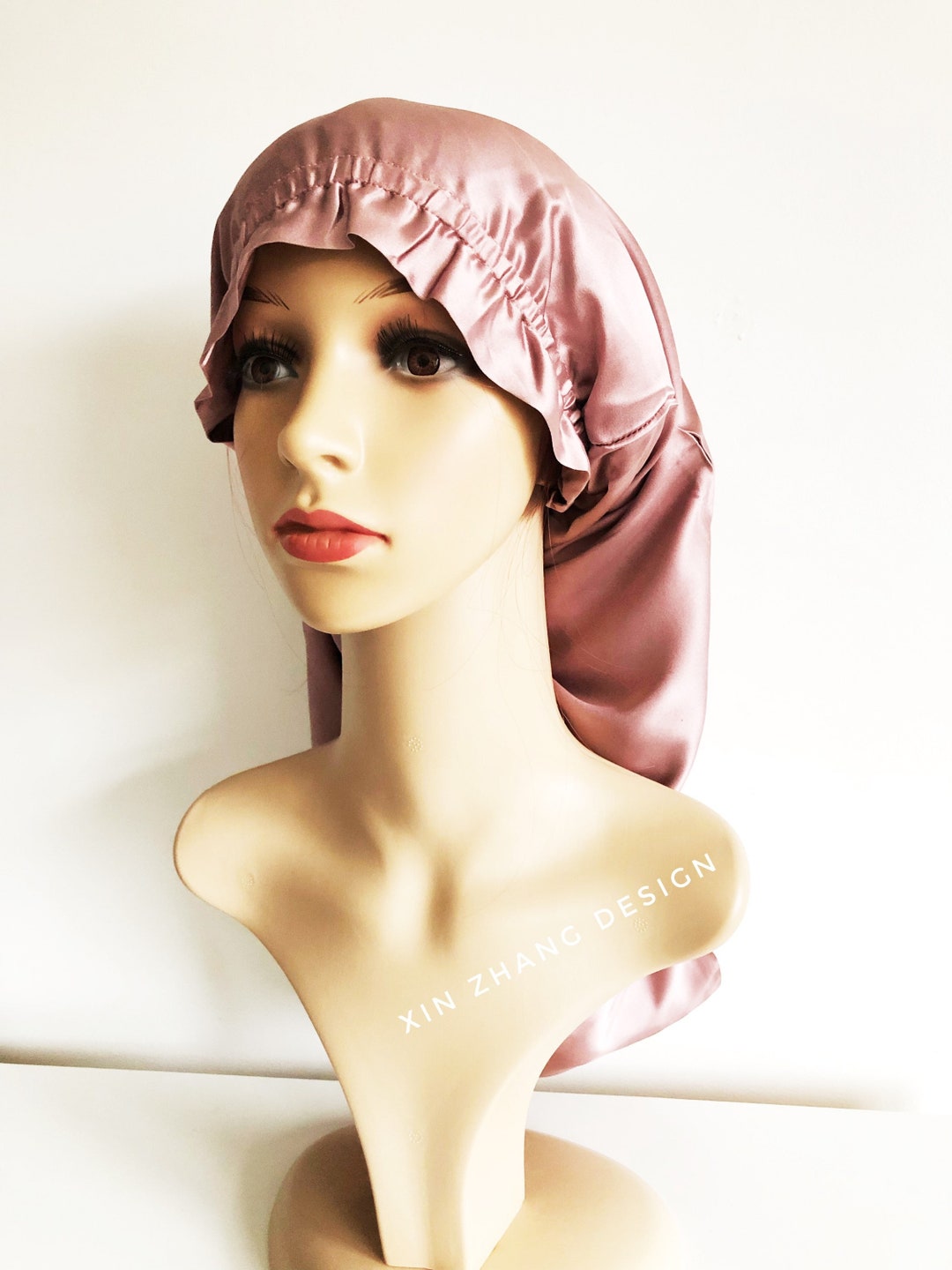 22MM Mulberry Silk Sleep Bonnet: Luxury Hair Turban for Long Hair - Etsy