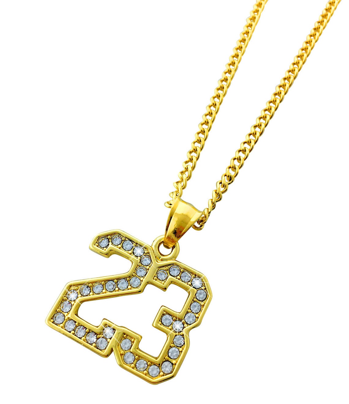 Stainless Steel Number 23 Pendant Necklace With 24 Chain - Etsy UK