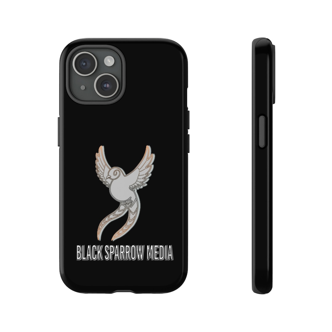 Black Sparrow Tough Phone Cases - Etsy