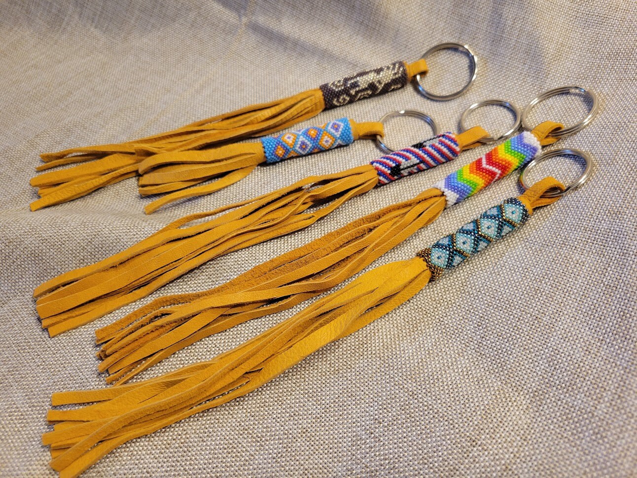 Beaded Keychains - Etsy
