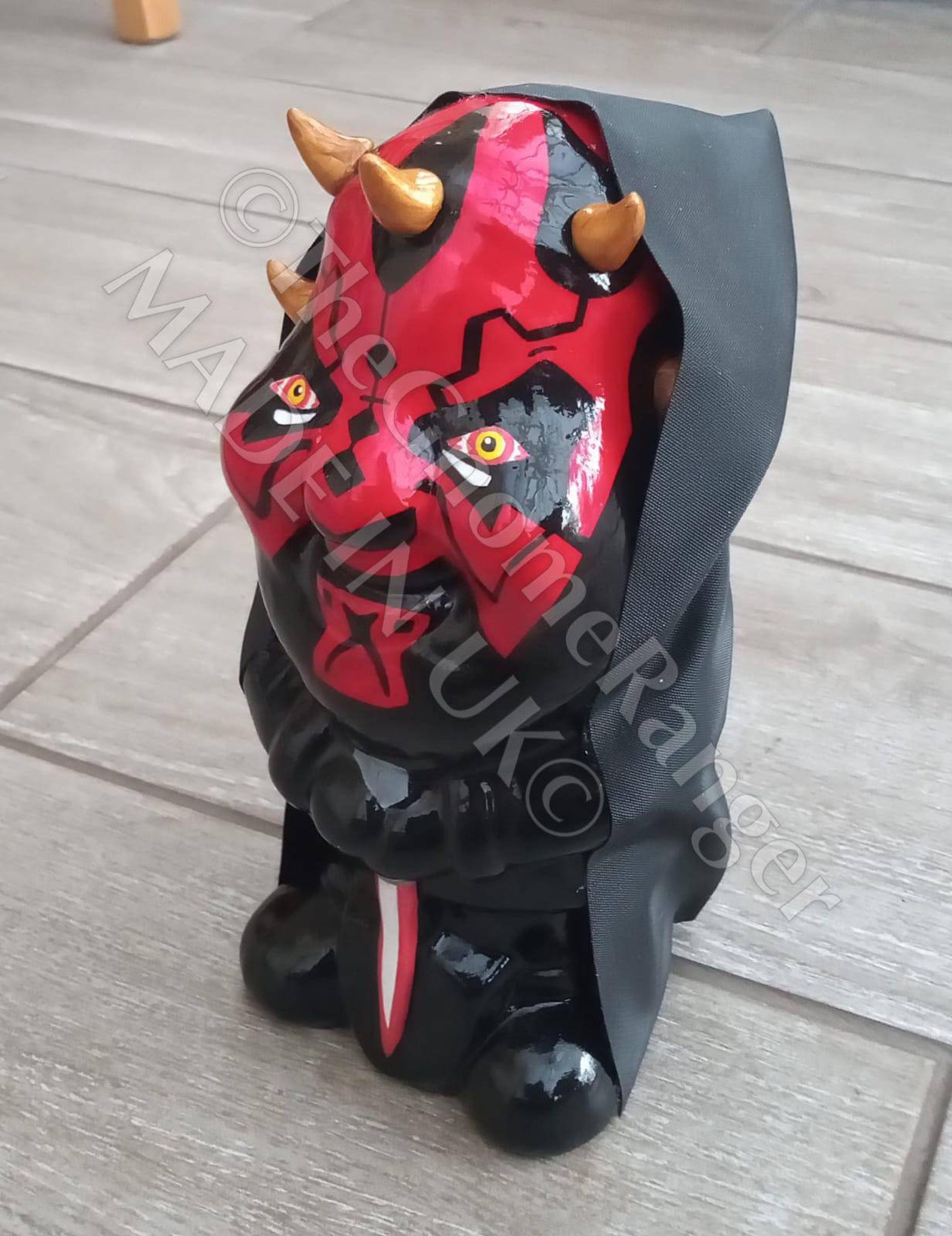 Custom Darth Maul Style Star Wars Unique Hand Painted Garden - Etsy