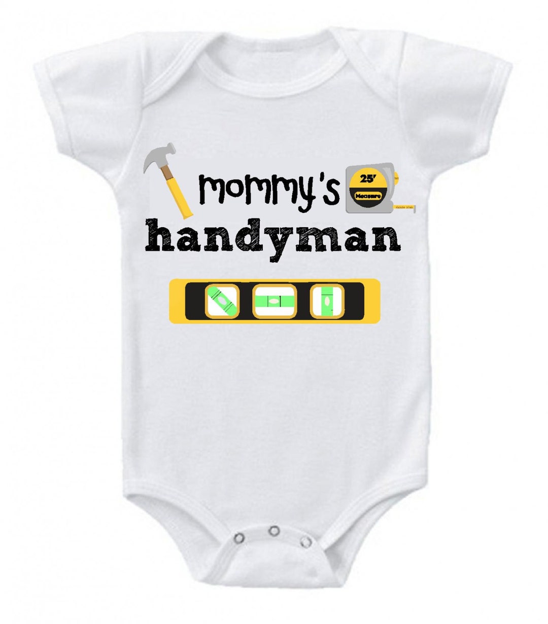 Mommy's Handyman Funny Cute Printed on the Laughing Giraffe 7.5 Oz Baby ...