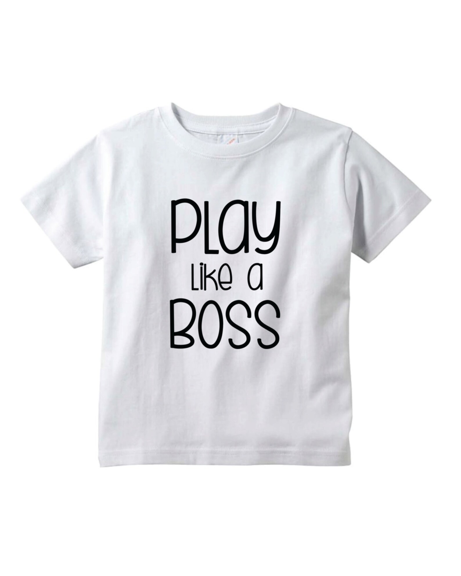 Play Like a Boss Crew Neck Tee Cute Funny Kids Shirt Baby - Etsy