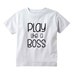 Play Like a Boss Crew Neck Tee Cute Funny Kids Shirt Baby Outfit One ...