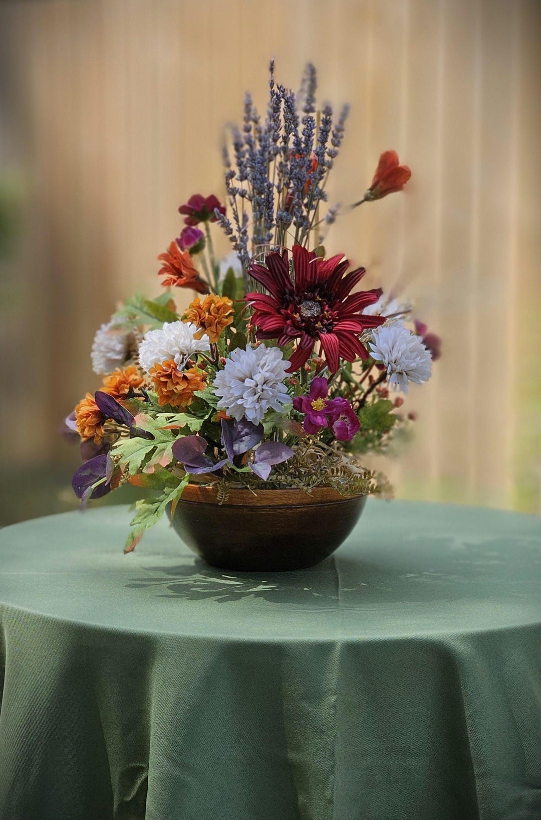 Fall Flower Arrangement | Autumn Table Decor | Small Fall Arrangement ...