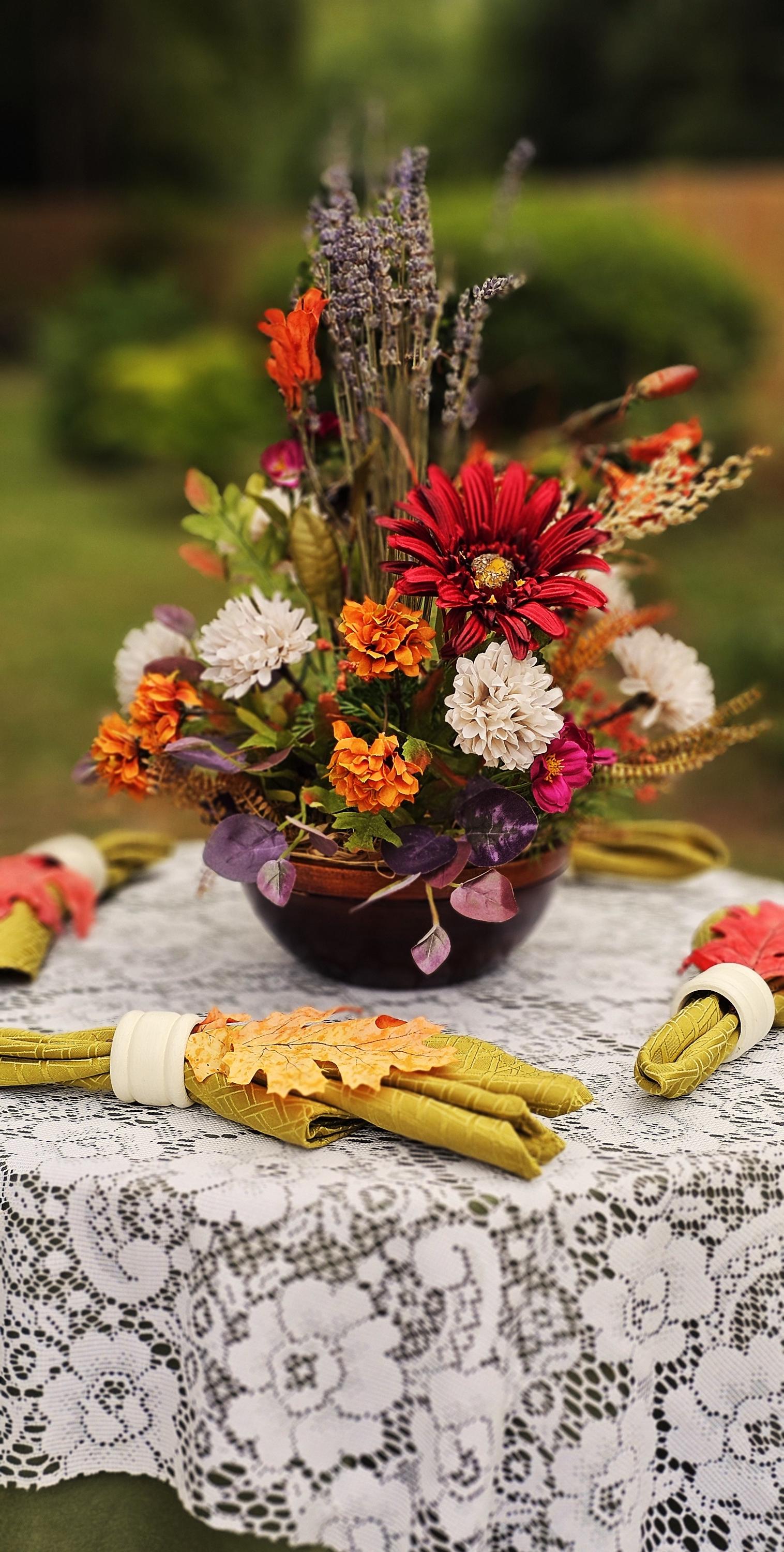 Fall Flower Arrangement | Autumn Table Decor | Small Fall Arrangement ...