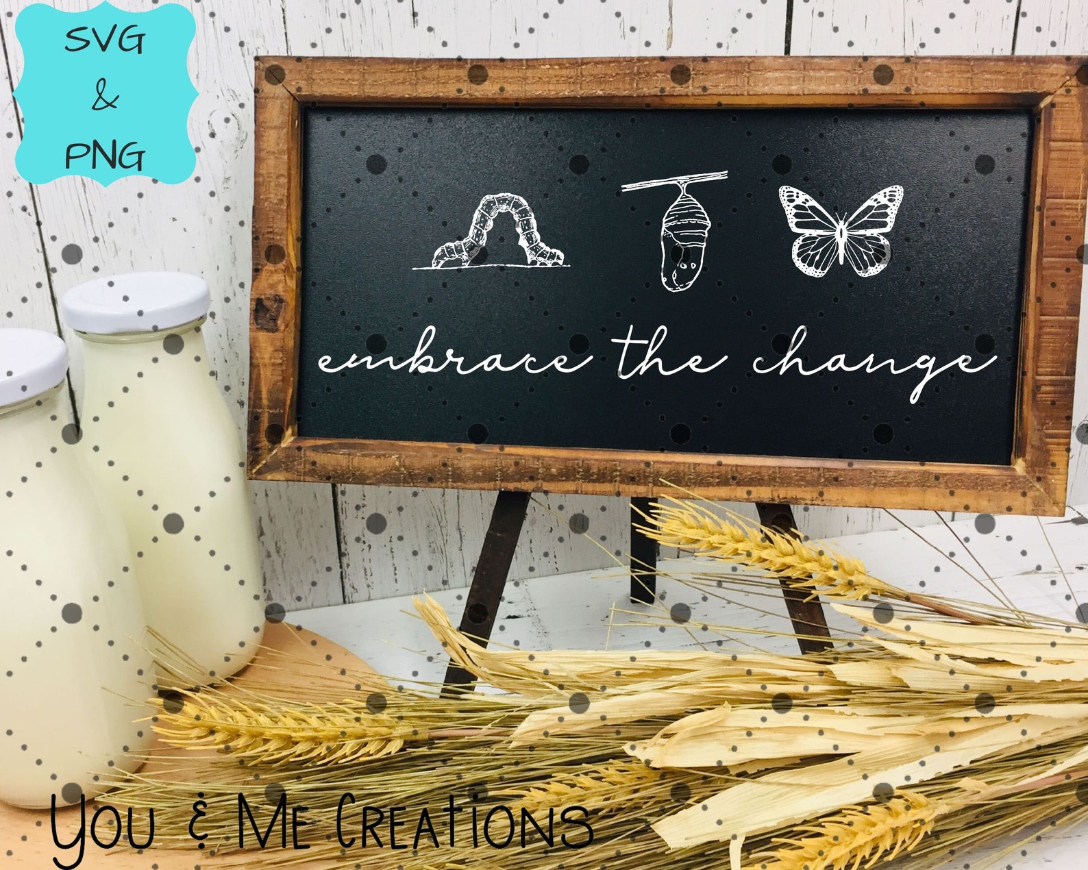 Embrace the Change SVG, Butterfly SVG, Caterpillar Svg, Cocoon Svg - Etsy