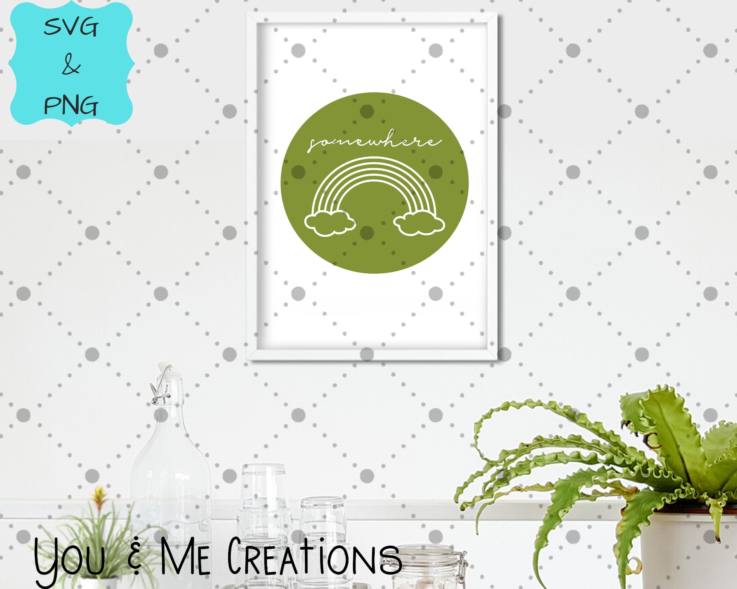 Somewhere Svg Somewhere Over the Rainbow Svg Rainbow Svg - Etsy