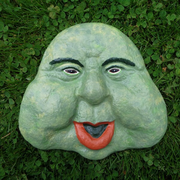 Garden Face Statues - Etsy