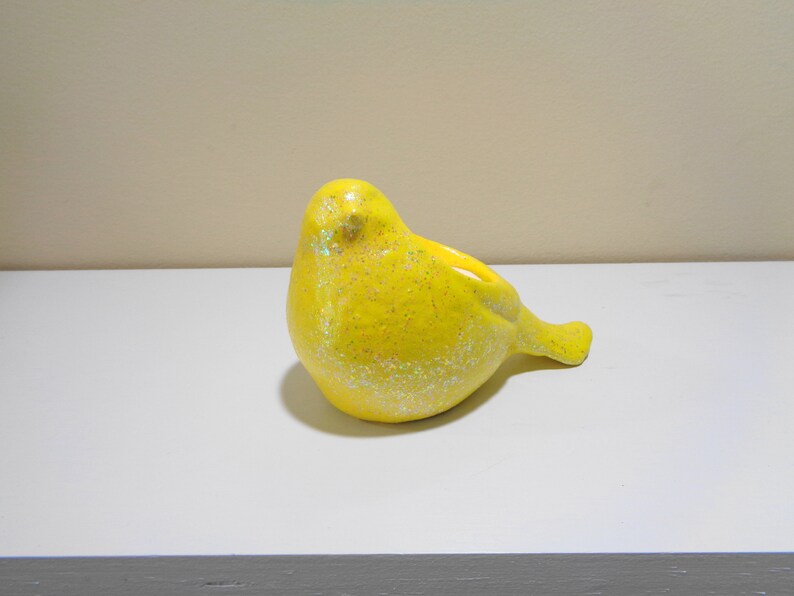 Yellow Bird Yellow Bird Figurine Yellow Bird Candle | Etsy