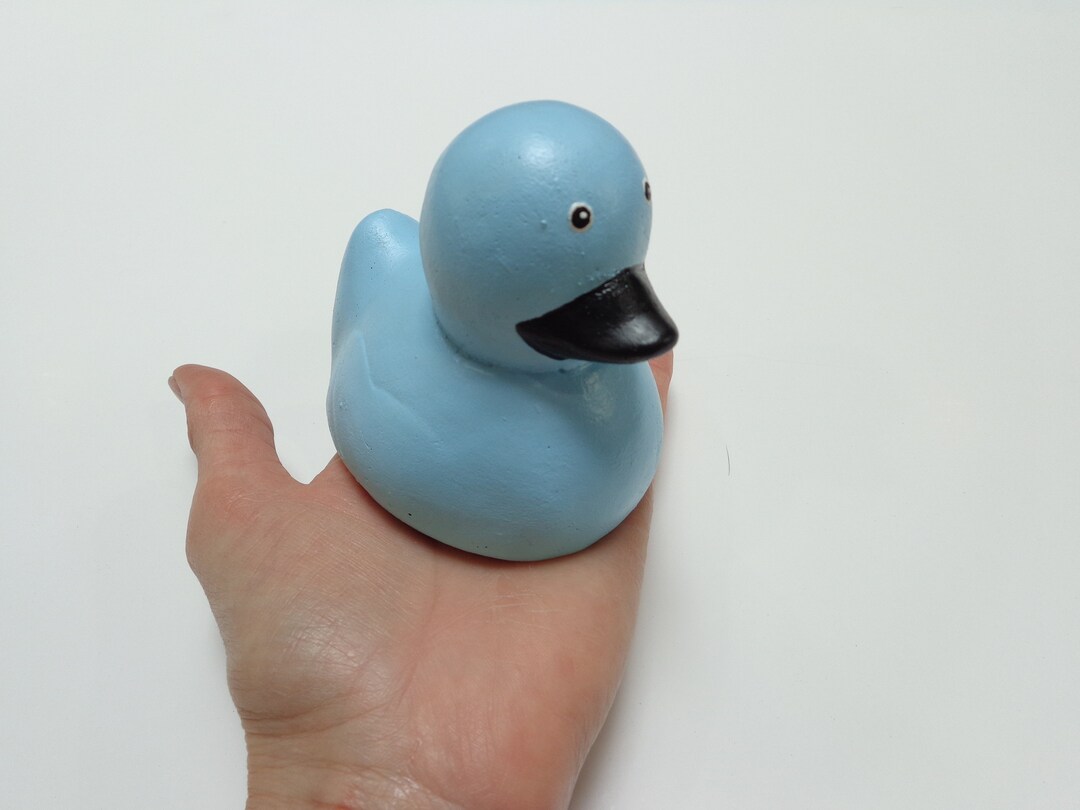 Rubber Duck Decor - Concrete Duck Statue - Concrete Garden - Pond Decor ...