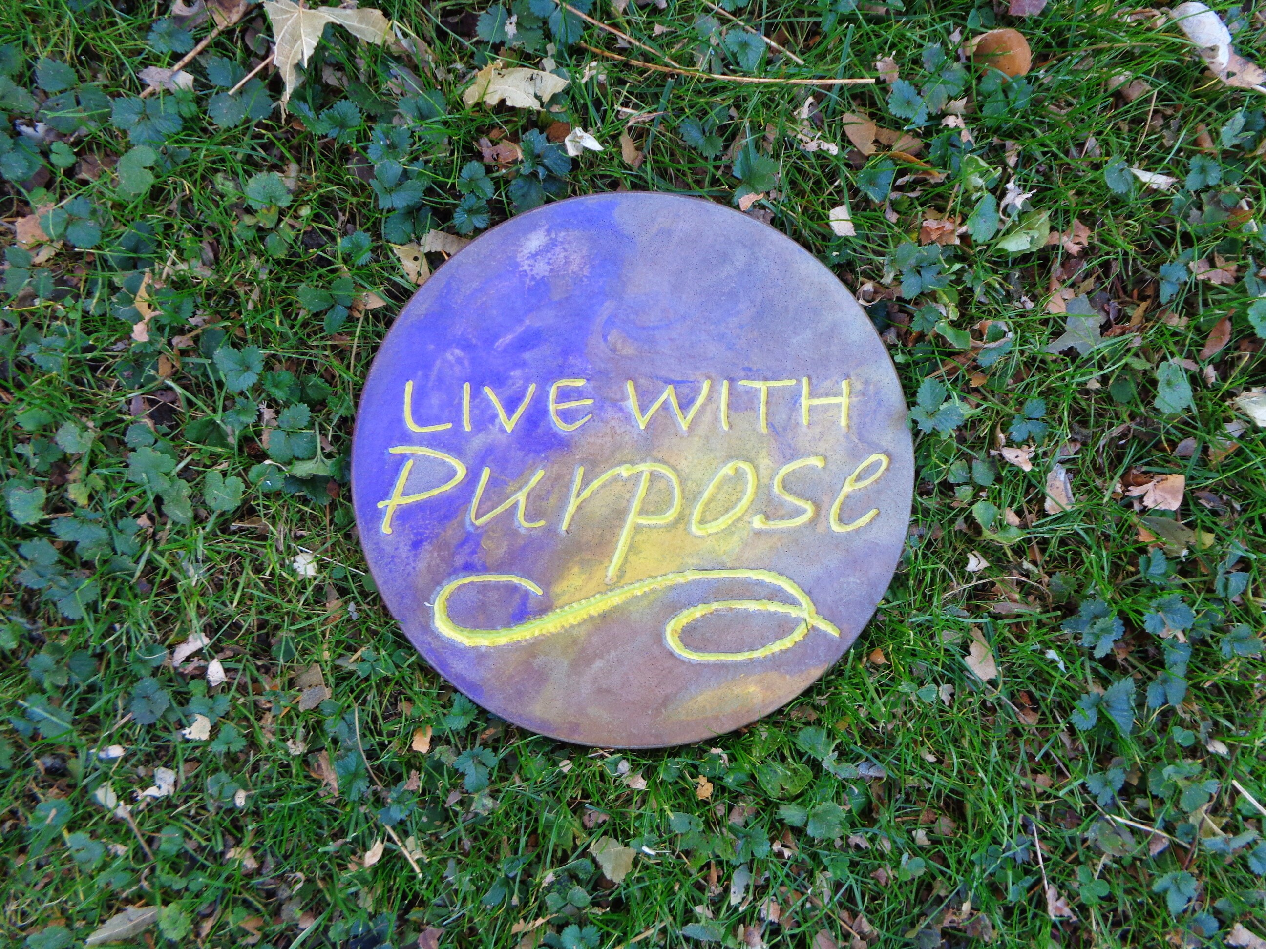 Inspirational garden decor Inspirational garden stone Live | Etsy