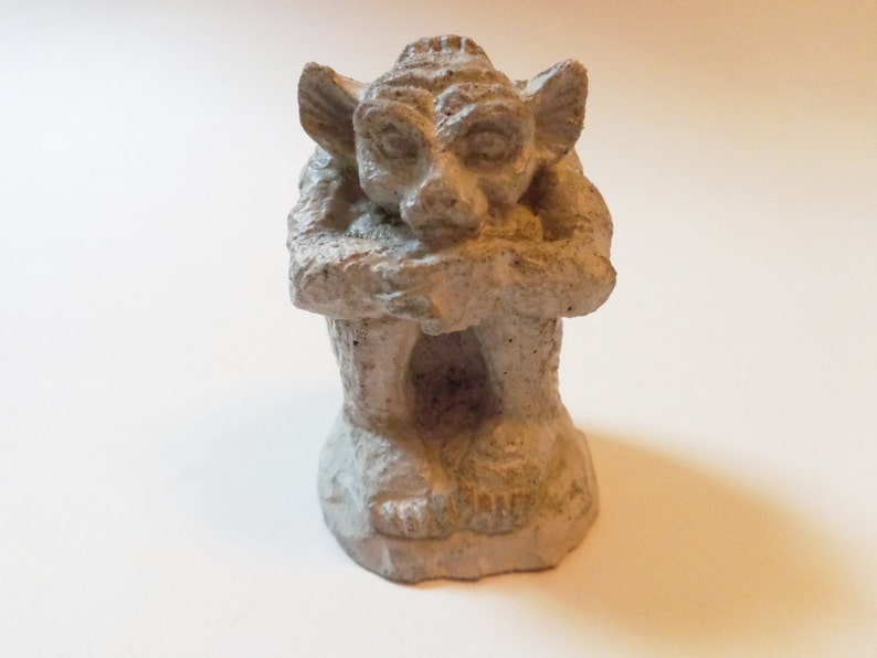 Miniature Concrete Gargoyle Fairy Garden Accessories Fairy - Etsy