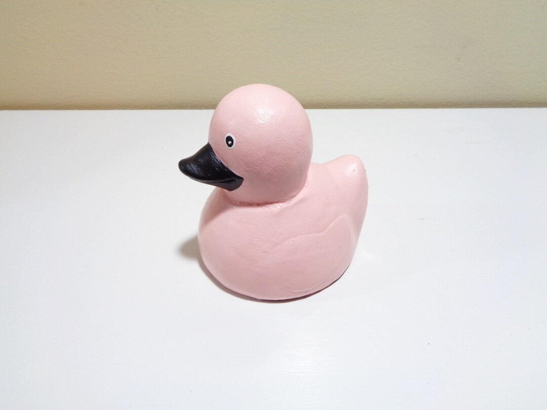 Rubber Duck Decor - Concrete Duck Statue - Pond Decor - Concrete Garden ...