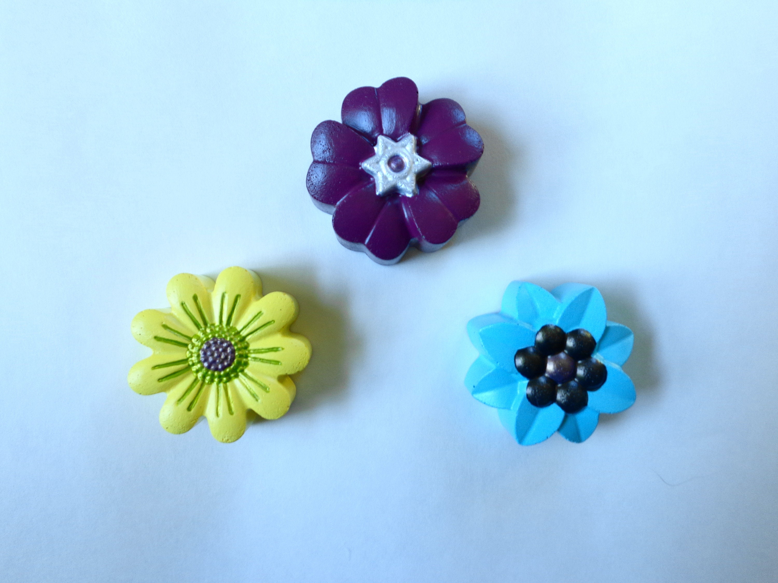 Concrete Flowers Concrete Plaques Concrete Garden Decor - Etsy