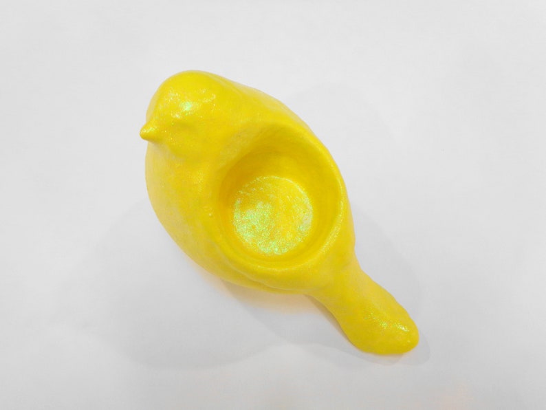 Yellow bird Yellow bird figurine Yellow bird candle | Etsy