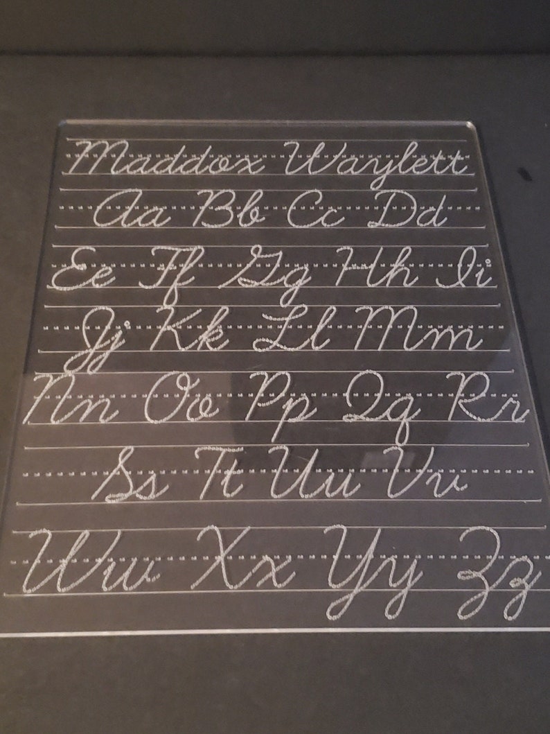Dry Erase CURSIVE Practice Board - Etsy