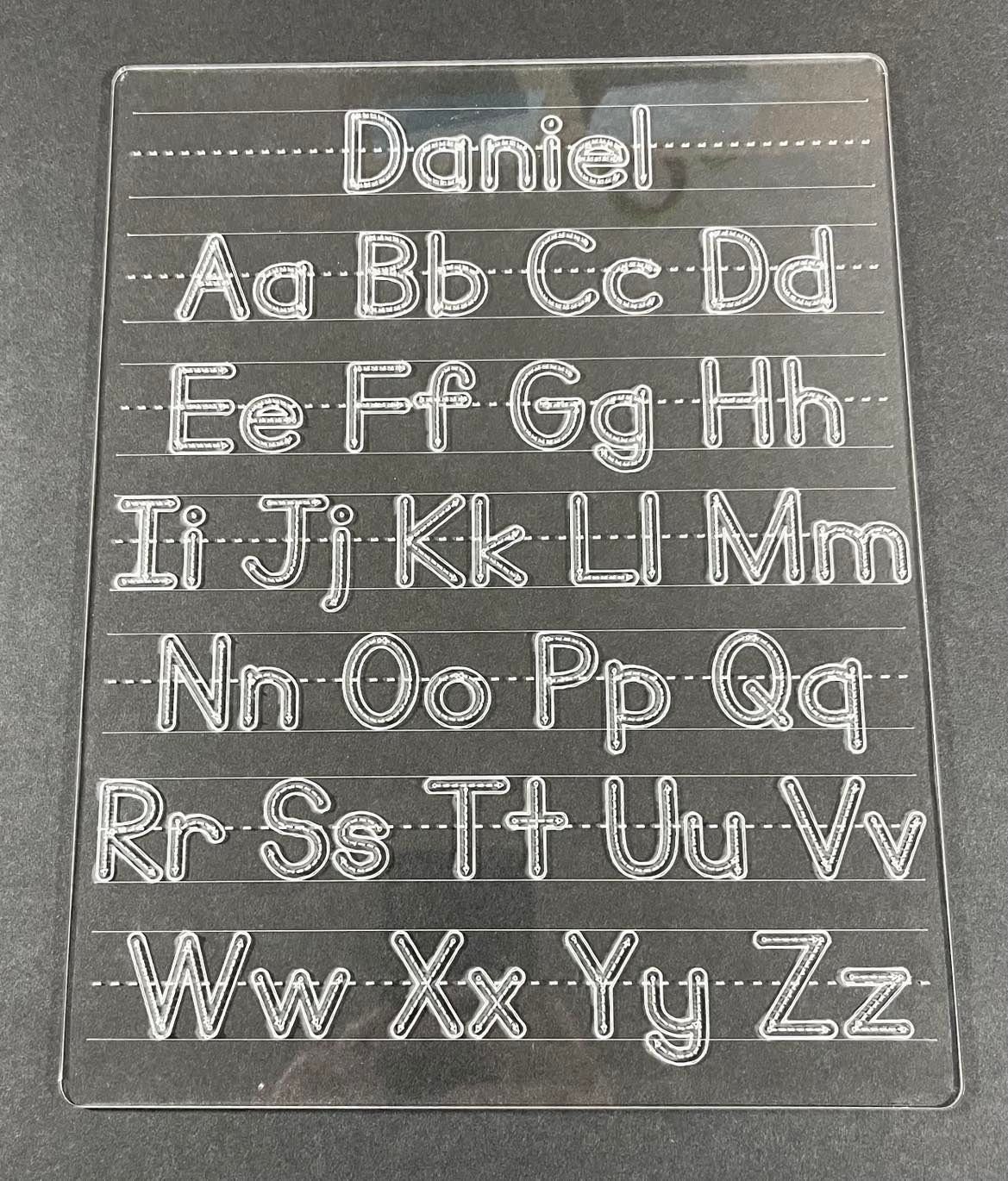 Dry Erase Alphabet Tracing Board - Etsy
