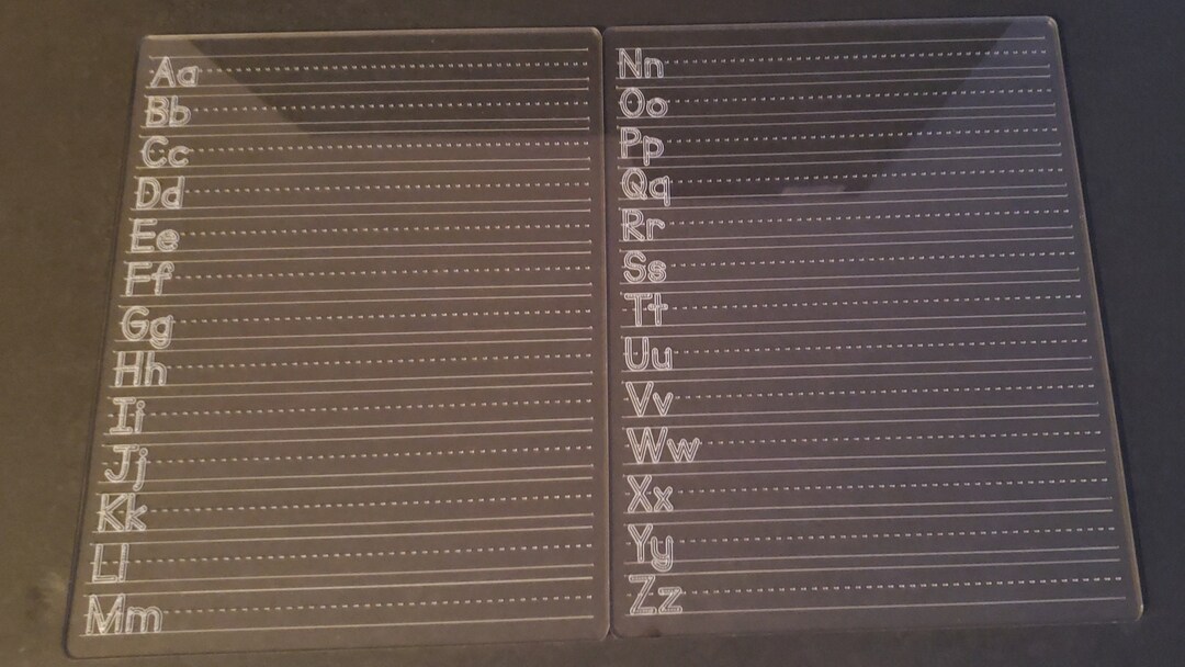 Dry Erase Writing Practice Board - Set of 2 Boards - Etsy