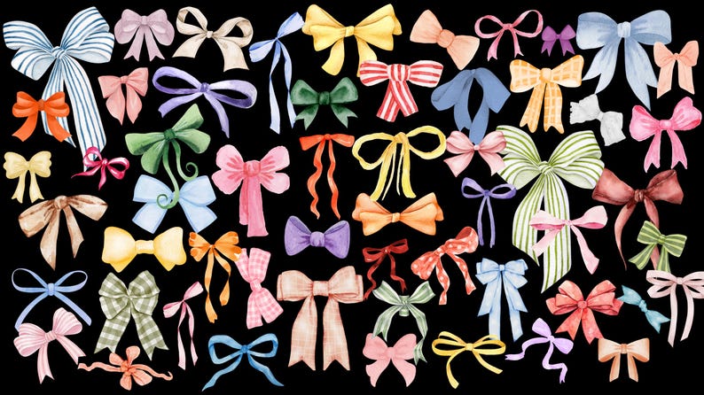 5 Bow Designs *DIGITAL ART* for Frame TV - Etsy