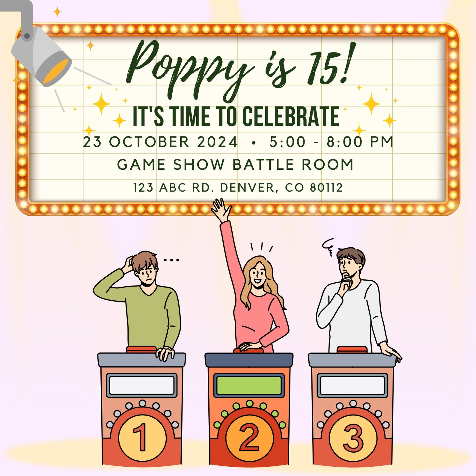 Custom Game Show Birthday *DIGITAL* Invitation - Etsy Canada