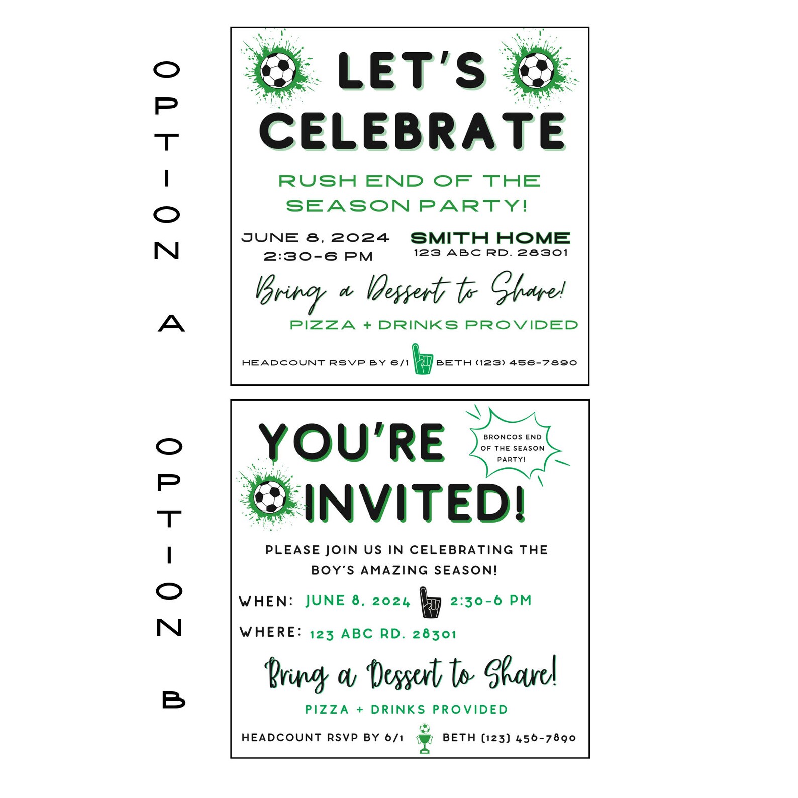Soccer End of Season Party CUSTOM *DIGITAL* Invite - Etsy