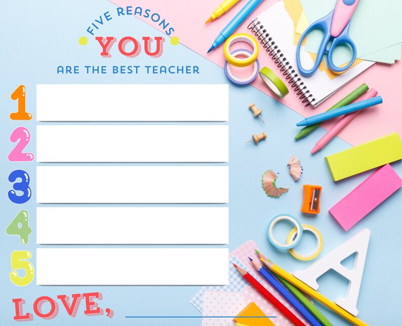 Teacher Note - Appreciate | End of Year | Thank You *DIGITAL DOWNLOAD ...