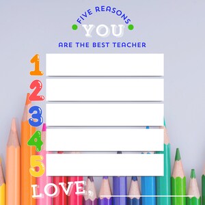 Teacher Note - Appreciate | End of Year | Thank You *DIGITAL DOWNLOAD ...