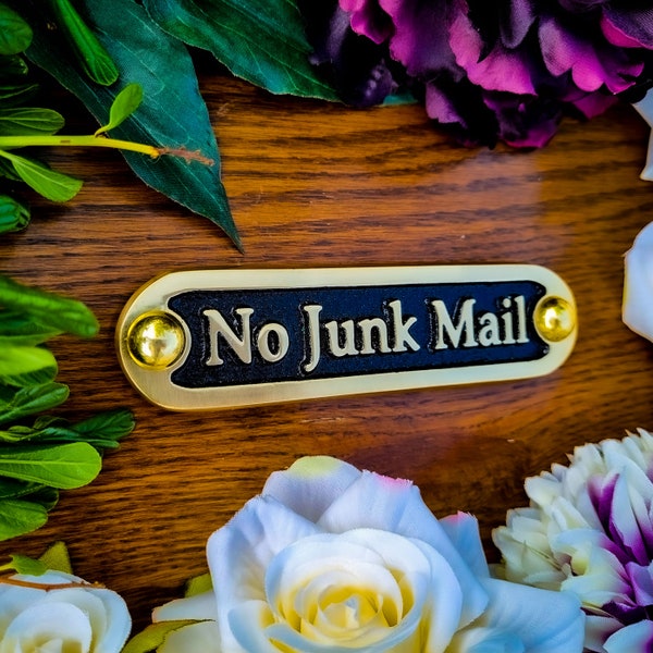 No Junk Sign - Etsy