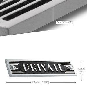 Private Door Sign by Themetalfoundry • Brass or Aluminium House Art ...