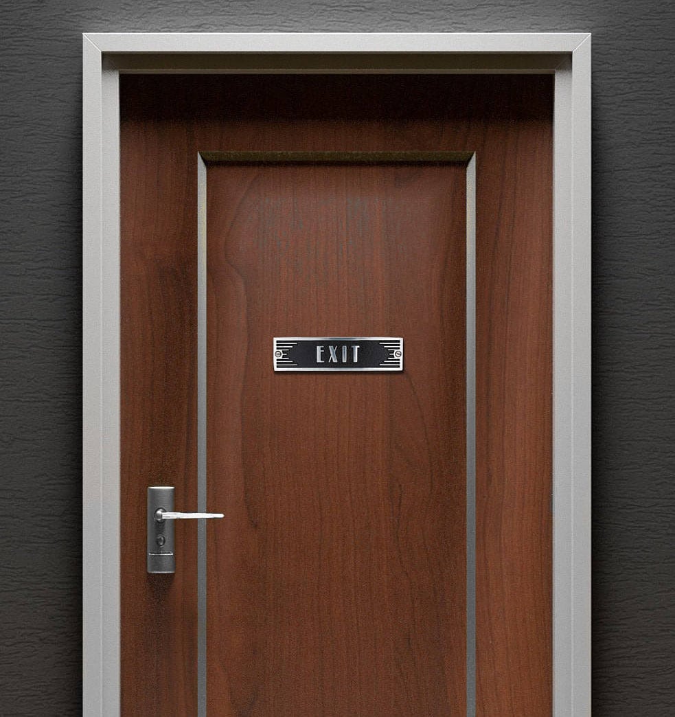 Art Deco Personalized Door Sign. Unique Handmade Metal Sign in - Etsy UK