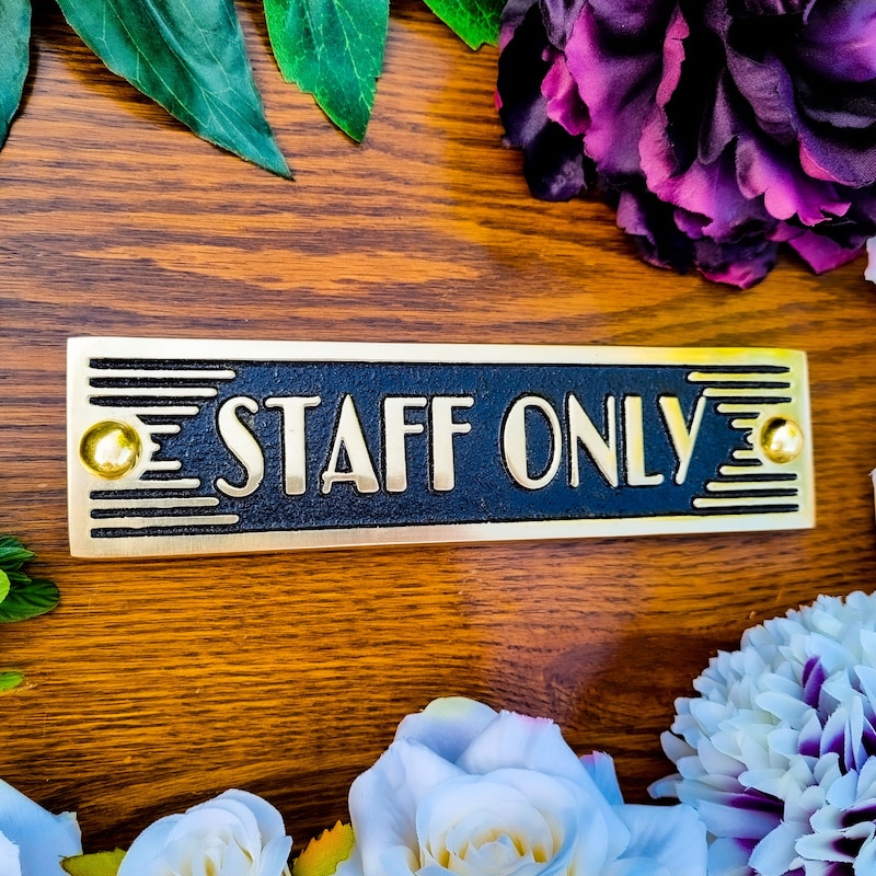 Staff Only Sign - Etsy UK