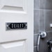 Toilet Door Sign by Themetalfoundry • Brass or Aluminium House Art Deco ...