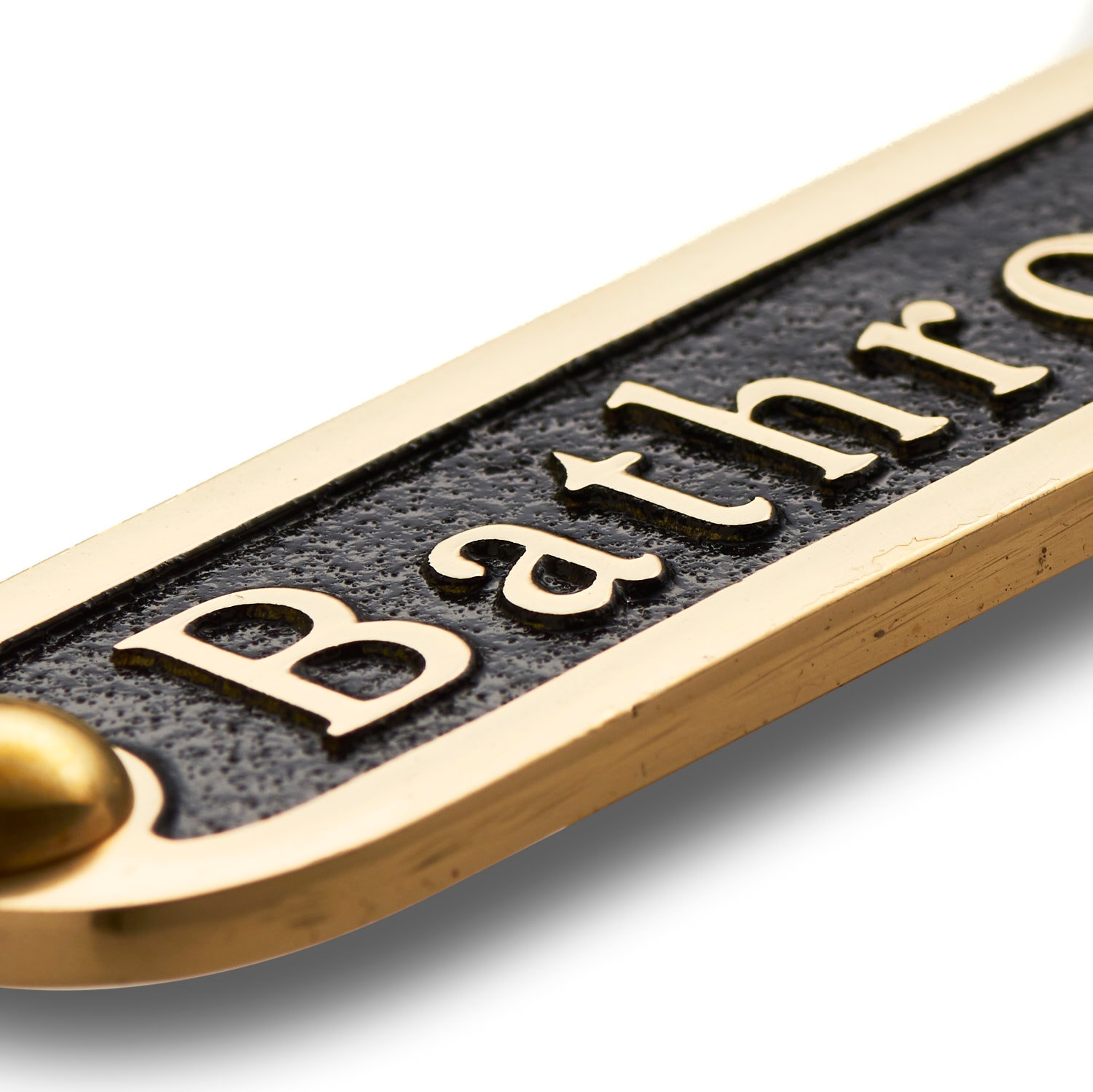 Unique Handmade 'bathroom' Brass Metal Wall Sign / - Etsy