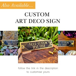 Art Deco No Soliciting Sign. Unique Handmade Metal Sign in Brass or ...