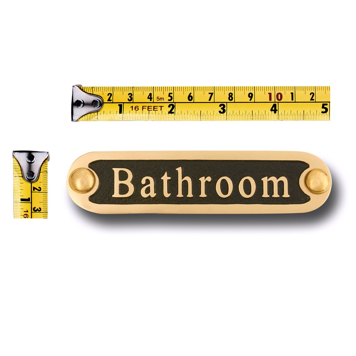 Unique Handmade 'bathroom' Brass Metal Wall Sign / - Etsy