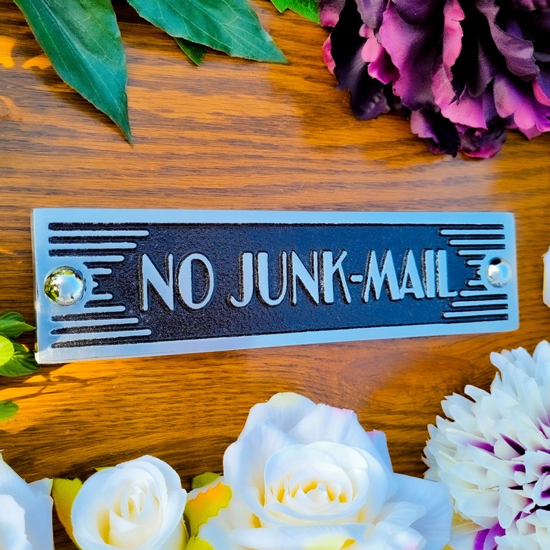 No Junk Sign - Etsy