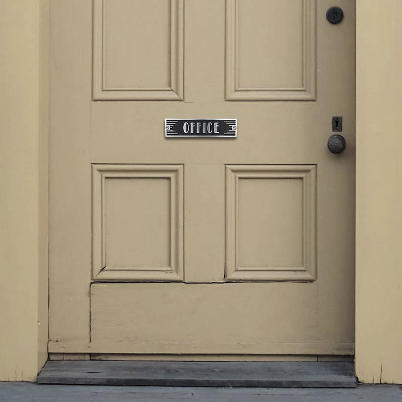 Art Deco Personalized Door Sign. Unique Handmade Metal Sign in - Etsy UK