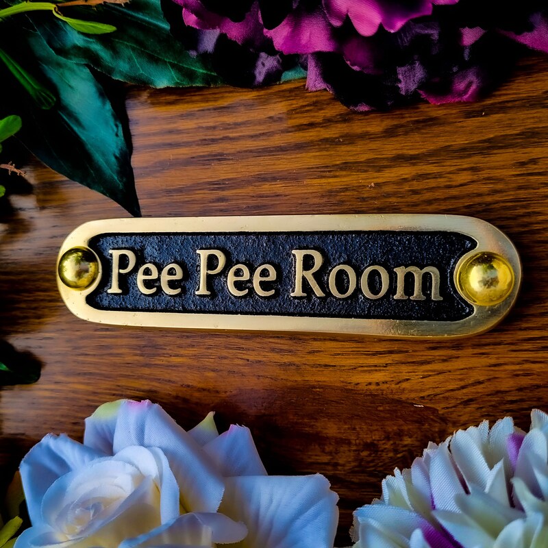 Pee Only Bathroom Sign - Etsy