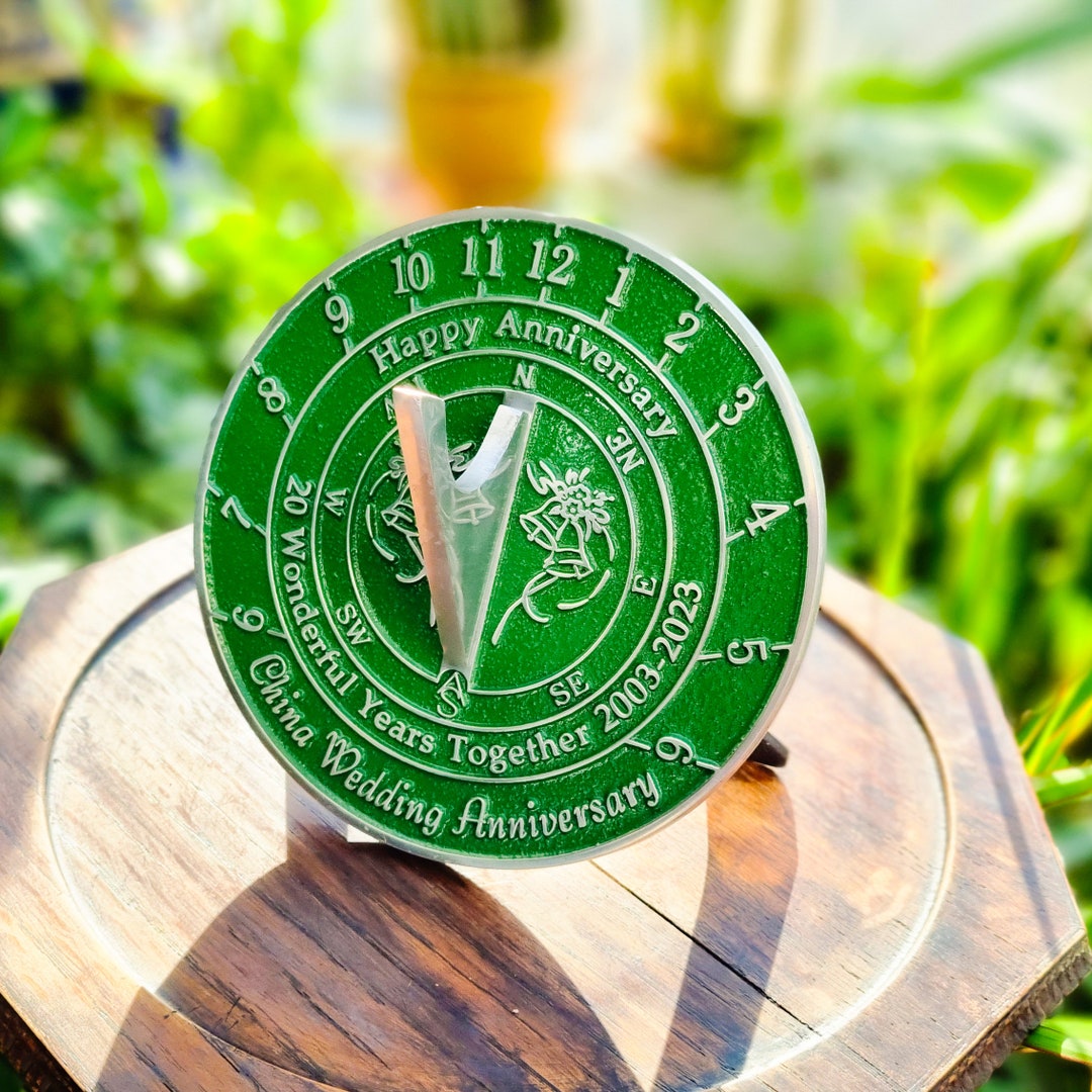 20th China Wedding Anniversary Sundial Gift 2003-2023. Great - Etsy