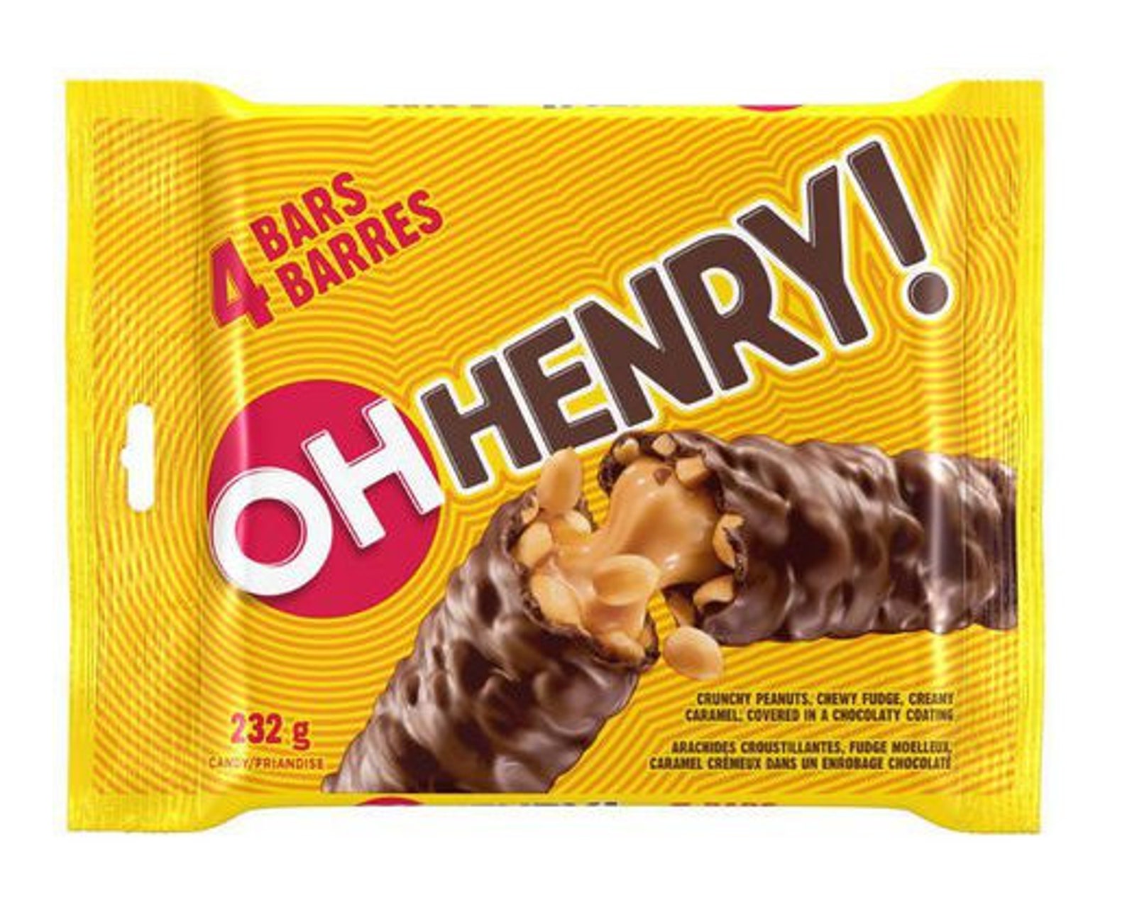 Oh Henry Chocolatey Bars Multipack 4 X 58 gram Pack Pack | Etsy