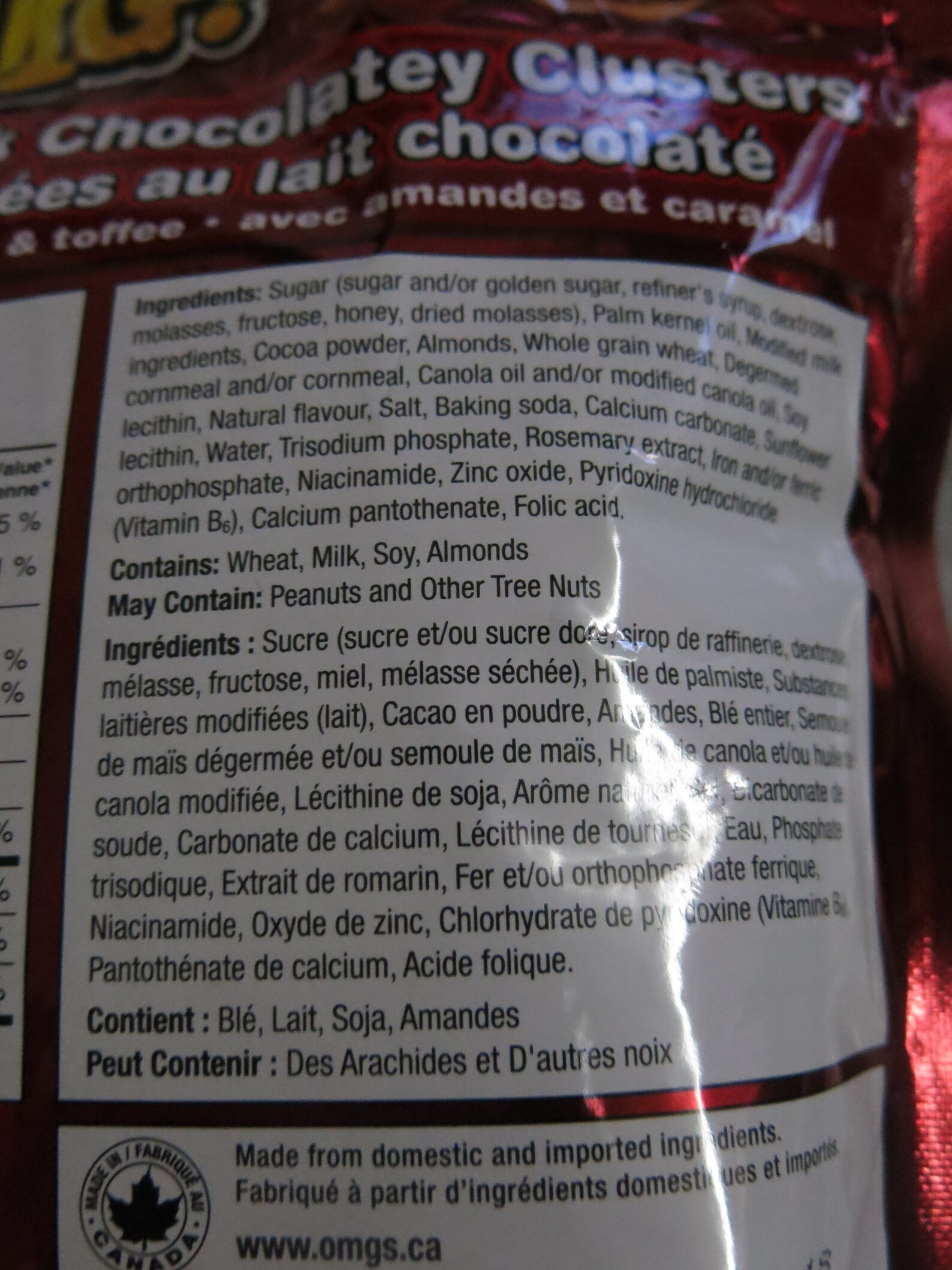 OMG Milk Chocolate Clusters With Almonds & Toffee 200 gram | Etsy