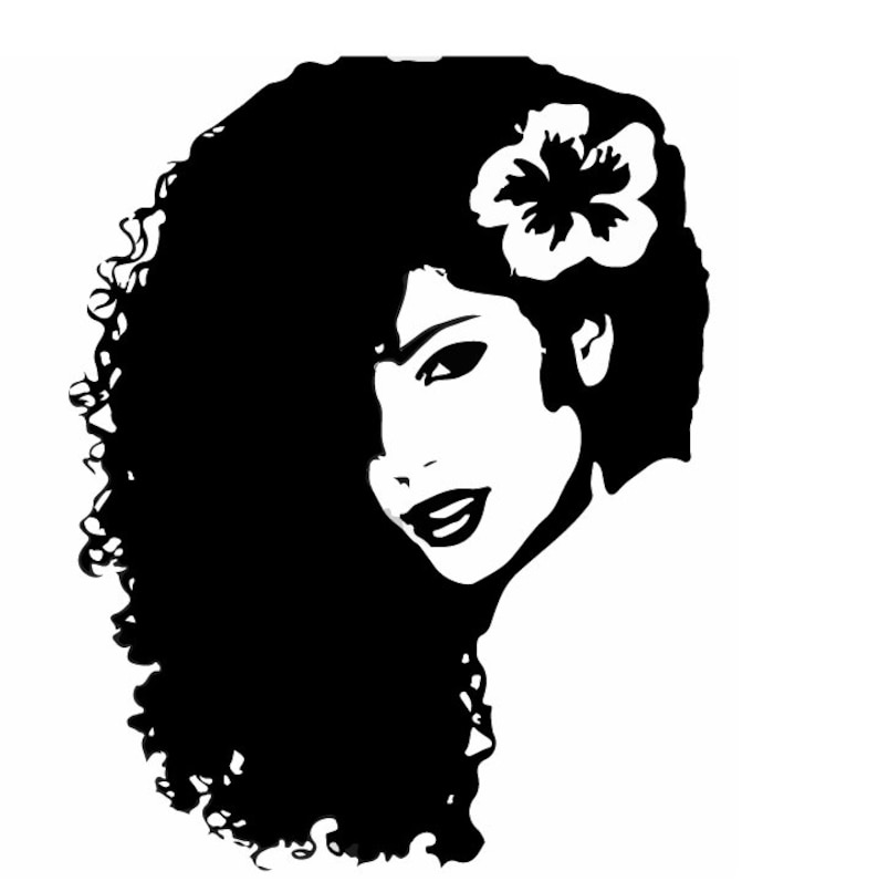 Afrocentric Svg Cutting File Afro Svg Natural Hair Svg Etsy