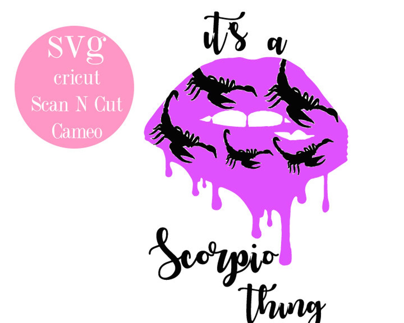 Scorpio SVG Dripping Lips Svg Lips Melting Scorpio Svg - Etsy Norway