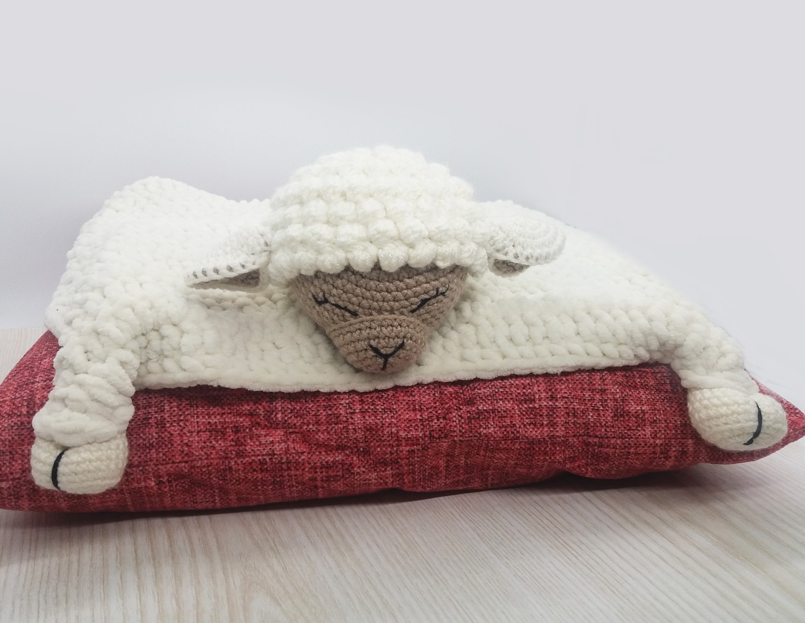 Pattern - Lovey Toy Blanket - Comforter - Lamb Lovey Toy - Crochet ...