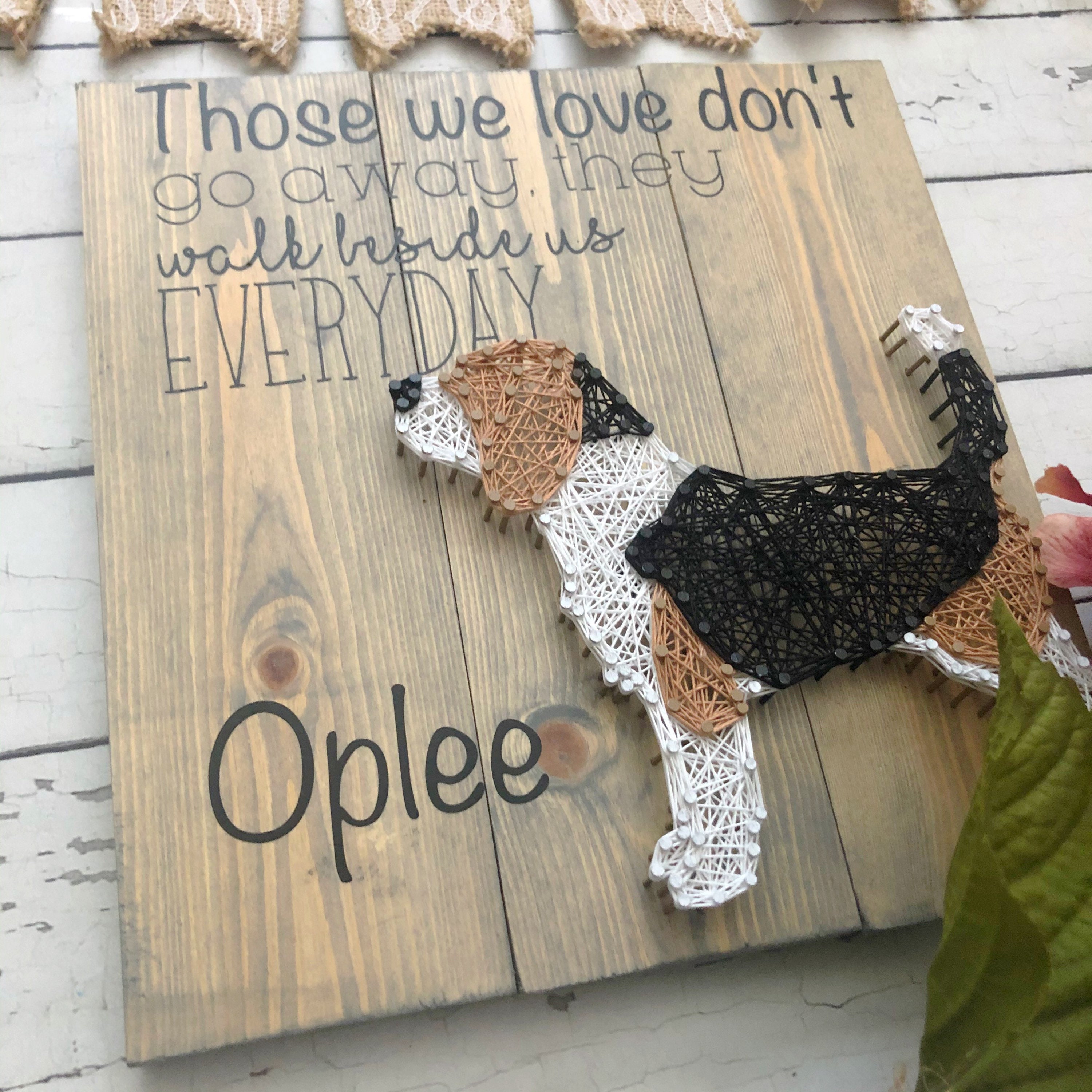String Art Customizable String Art Heartfelt Dog Quote - Etsy