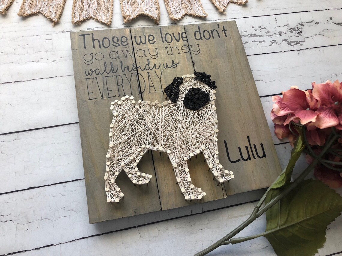 String Art Customizable String Art Heartfelt Dog Quote - Etsy