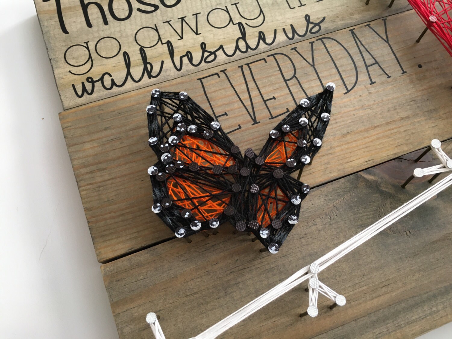 String Art - Customizable String Art - Heartfelt Cardinal Quote String ...