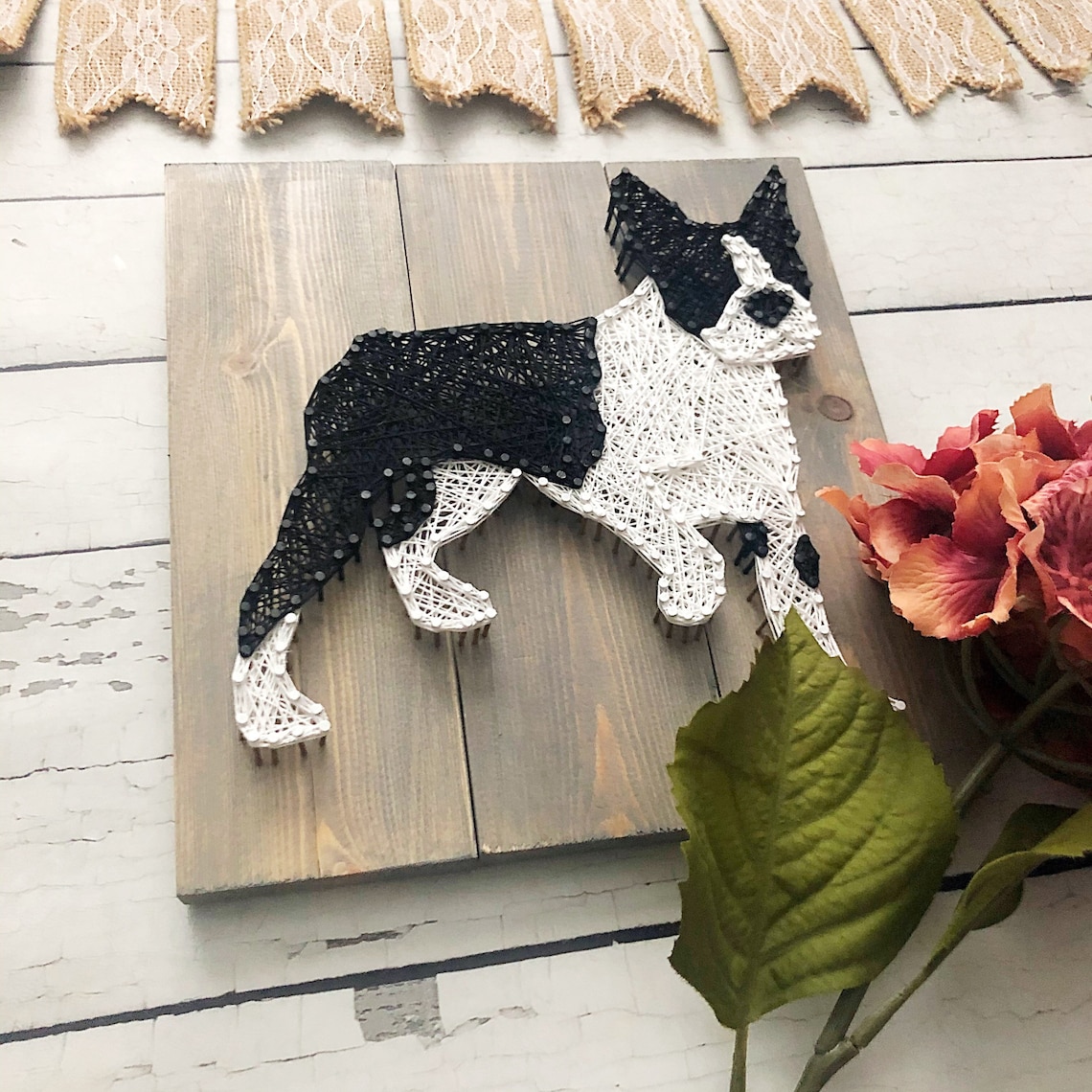 String Art Customizable String Art Custom Dog Portrait - Etsy